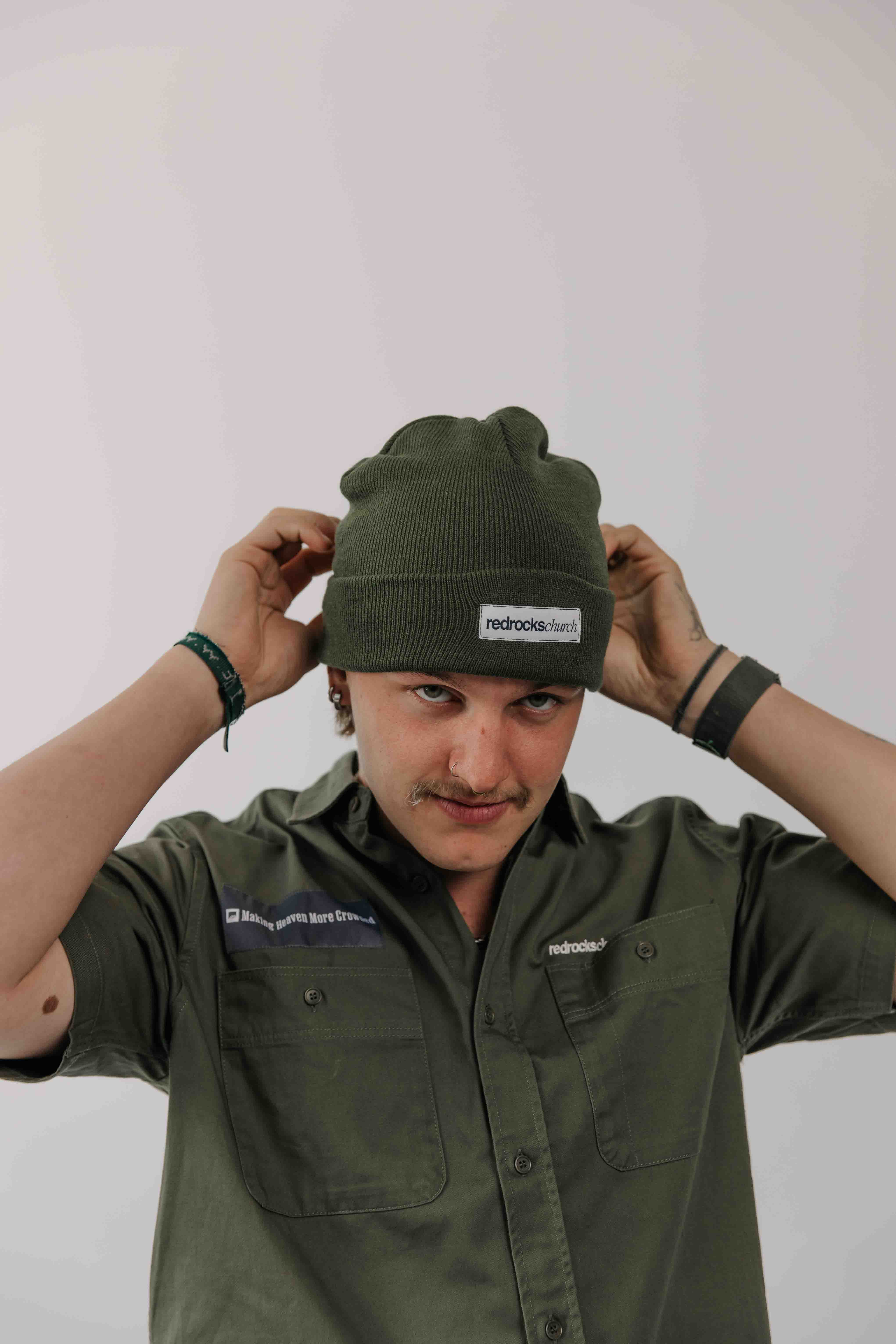 RRC Olive Beanie – Red Rocks Church Store